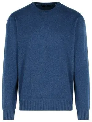 GRAN SASSO Cashmere Crew Neck Sweater - Blue