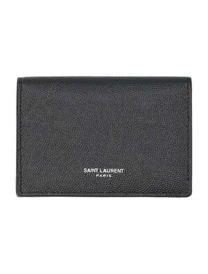 Saint Laurent Flap Card Holder - Black