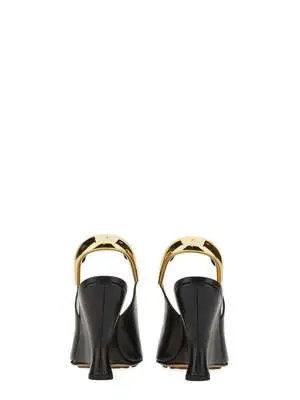 Bottega Veneta Pointed Slingback Pumps - Black
