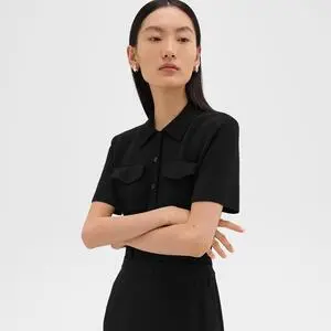 Theory Military Midi Shirt Dress