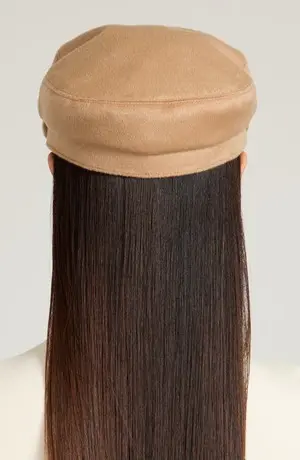 Eugenia Kim Marina Chain Trim Cap - Camel