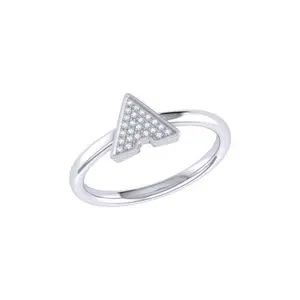 LUVMYJEWELRY Skyscraper Triangle Diamond Ring