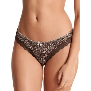 ADORE ME Shea Thong Panties - Animal Brown