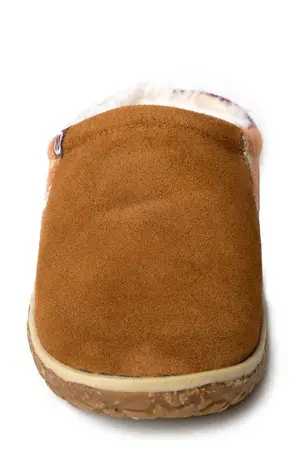 Minnetonka Tahoe Faux Fur Lined Slipper - Brown