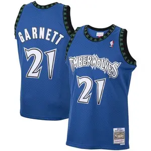 Mitchell & Ness Kevin Garnett Minnesota Timberwolves 2001/02 Hardwood Classics Swingman Jersey - Blue