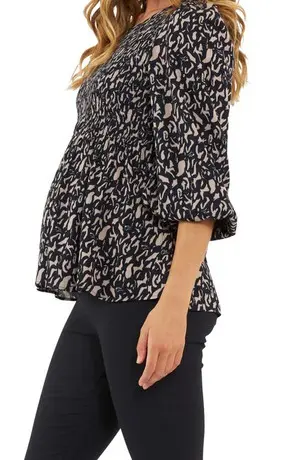 RIPE MATERNITY Izzie Shirred Maternity Top