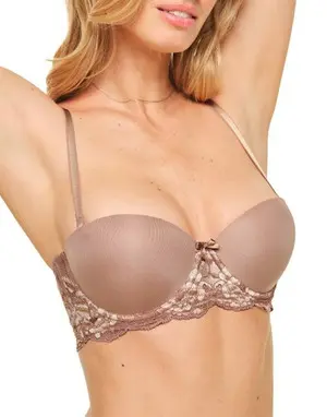 ADORE ME Lyza Push Up Balconette Bra - Medium Beige