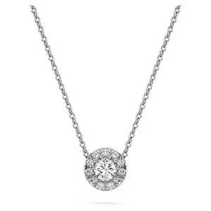 SWAROVSKI Eternity Halo Solitaire Pendant - White