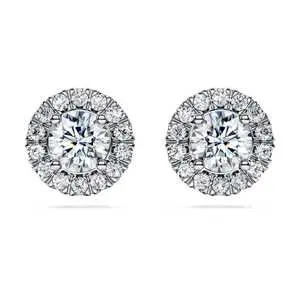 SWAROVSKI Eternity Halo Stud Earrings - White