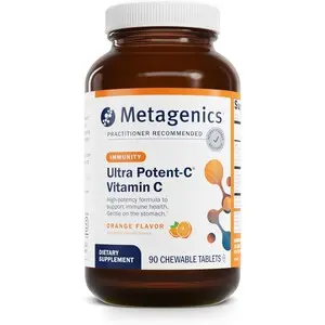 METAGENICS Ultra Potent-c Orange Blast Flavor 90 Chewable Tablets - One-color