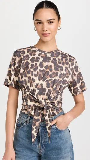 Le Superbe Leopard Tie T-shirt