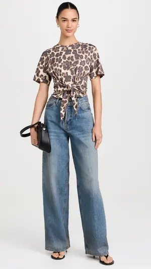 Le Superbe Leopard Tie T-shirt