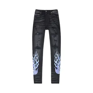 Amiri Bandana Flame Jean