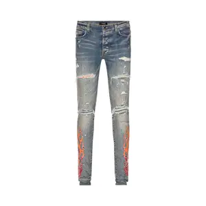 Amiri Bandana Flame Jean