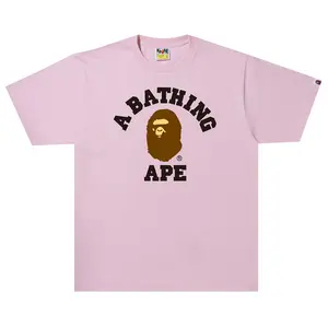 A BATHING APE College Tee - Pink