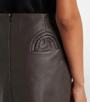 BLAZÉ MILANO Coci Leather Miniskirt