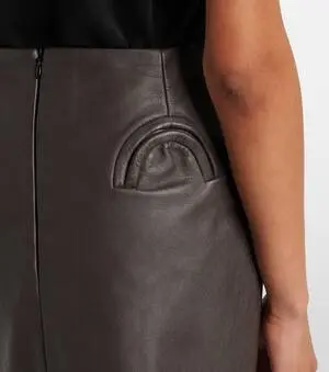 BLAZÉ MILANO Coci Leather Mini Skirt