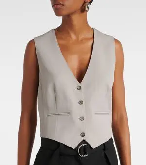 Wardrobe.NYC Virgin Wool Waistcoat - Grey