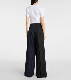 Vetements Pinstripe Wool Wide-leg Pants