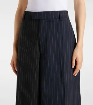 Vetements Pinstripe Wool Wide-leg Pants