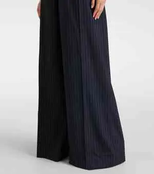 Vetements Pinstripe Wool Wide-leg Pants