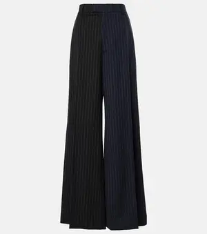 Vetements Pinstripe Wool Wide-leg Pants
