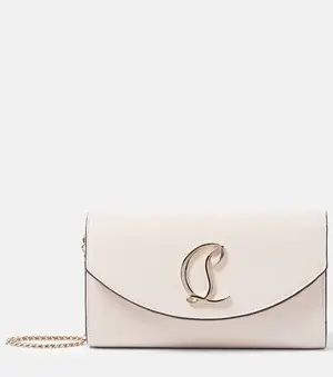 CHRISTIAN LOUBOUTIN Loubi54 Leather Clutch With Chain Strap - Multicoloured