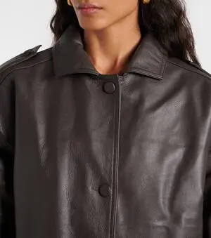 BLAZÉ MILANO Charlie Leather Bomber Jacket