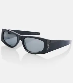 Saint Laurent Monogram Rectangular Sunglasses
