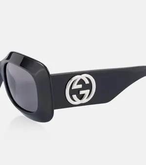 Gucci Fifth Avenue Oversized Sunglasses - Black