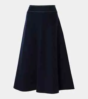Max Mara Nevada Wool Midi Skirt