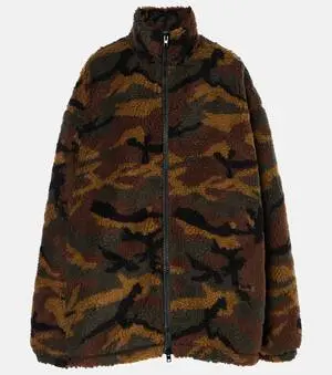 Vetements Camouflage Fleece Jacket - Green