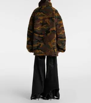 Vetements Camouflage Fleece Jacket - Green