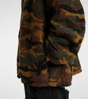 Vetements Camouflage Fleece Jacket - Green