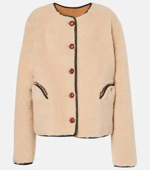 BLAZÉ MILANO Gliss Reversible Shearling Jacket - Brown
