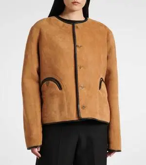 BLAZÉ MILANO Gliss Reversible Shearling Jacket - Brown
