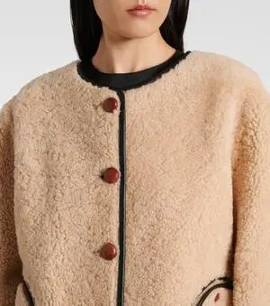 BLAZÉ MILANO Gliss Reversible Shearling Jacket - Brown