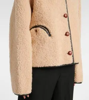 BLAZÉ MILANO Gliss Reversible Shearling Jacket - Brown