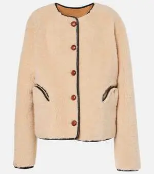 BLAZÉ MILANO Gliss Reversible Shearling Jacket - Brown
