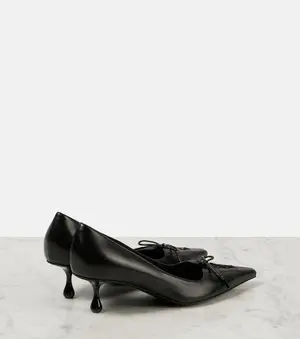 JIMMY CHOO Scarlett 50 Leather Pumps - Black