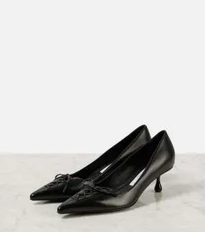 JIMMY CHOO Scarlett 50 Leather Pumps - Black