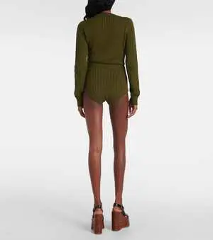 Chloé Cable-knit Cotton-blend Shorts