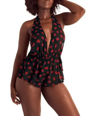 ADORE ME Merilyn Romper - Novelty Black