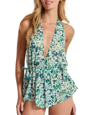 ADORE ME Adore Me Merilyn Romper Open White