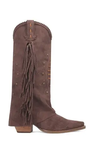 DINGO Spirit Trail Knee High Western Boot - Brown