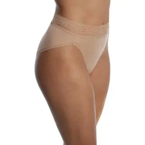 SKARLETT BLUE Goddess Lace Trim French Cut Brief Nylon