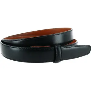 Trafalgar Cortina Leather 25mm Compression Belt Strap - Black