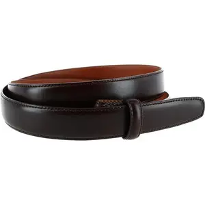Trafalgar Cortina Leather 25mm Compression Belt Strap - Dark Brown