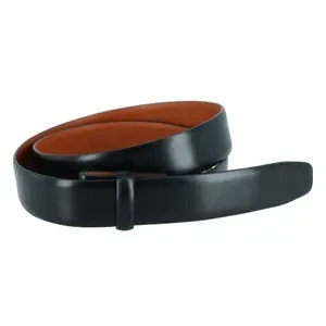 Trafalgar Cortina Leather Compression Belt Strap 30mm - Black