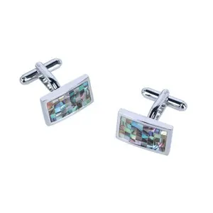 Trafalgar Cufflink Holiday Pack Snowflake And Mother Of Pearl Set